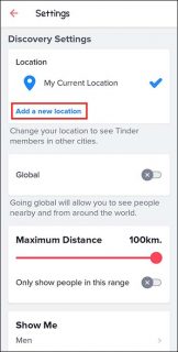 How to Change Location on Tinder