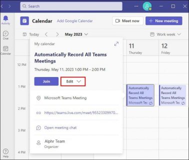 How To Automatically Record All Teams Meetings