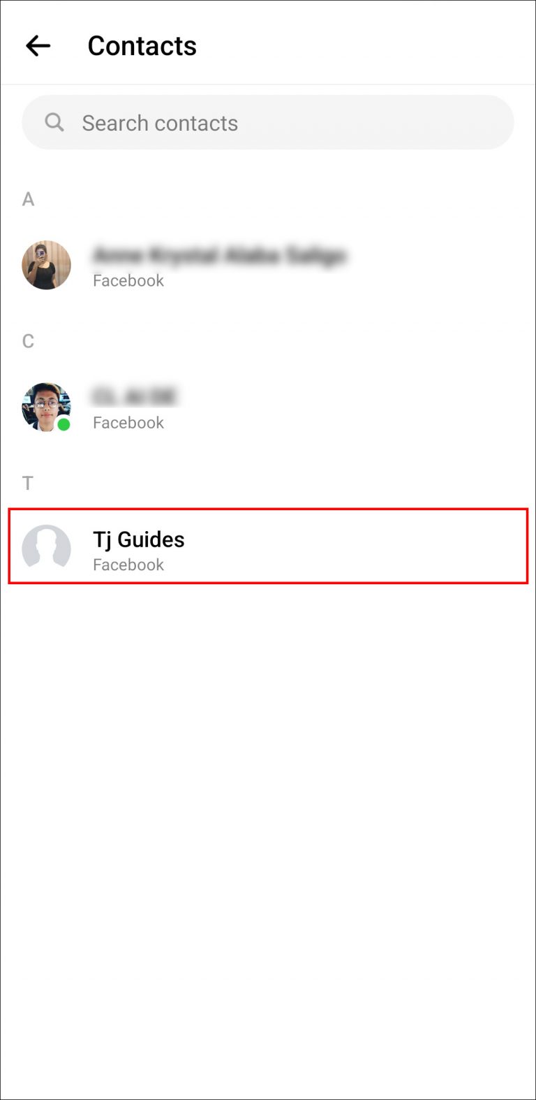 How to Remove Contacts in Messenger