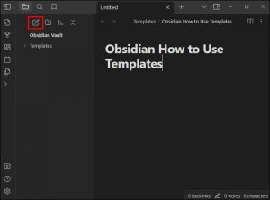 How to Use Templates with Obsidian