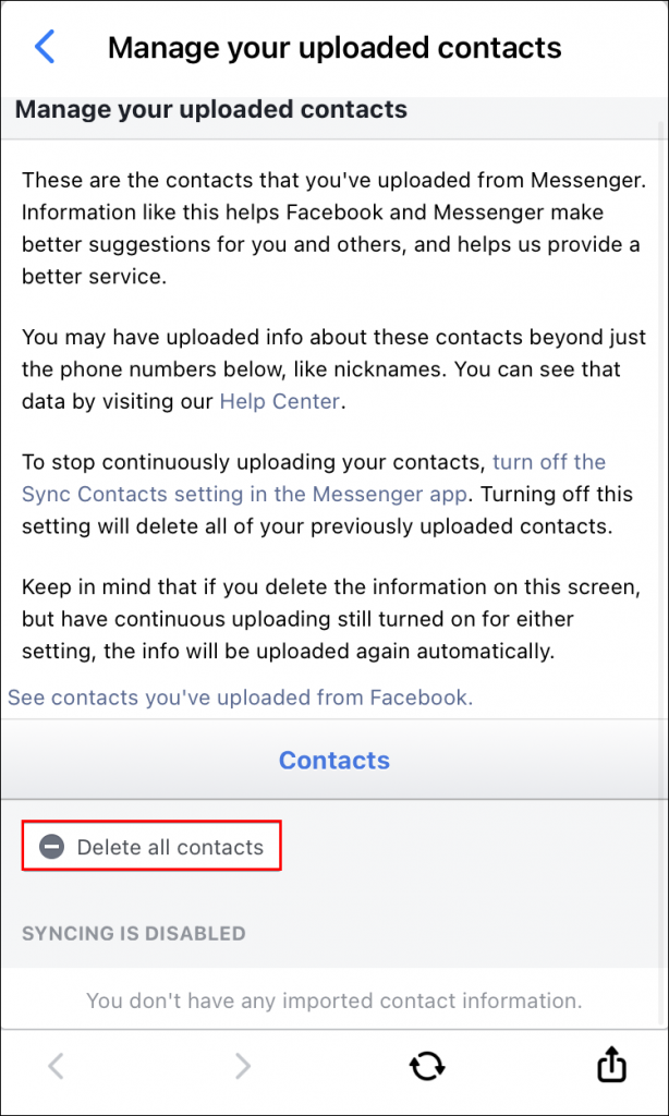 Messenger: How to Remove Suggested
