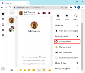 How to Remove a Theme to Default in Messenger