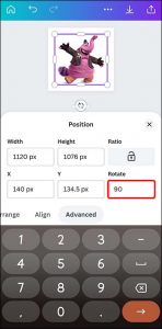 How to Rotate an Image in Canva