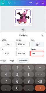 How to Rotate an Image in Canva