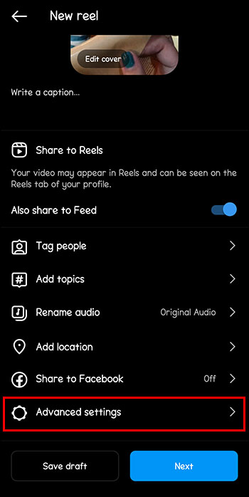 How To Adjust Instagram Reels Quality Settings