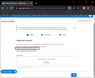 Xero: How to Import Bank Statements