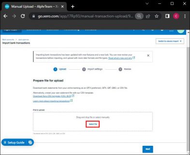Xero: How to Import Bank Statements