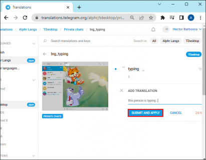How to Change Typing on Telegram