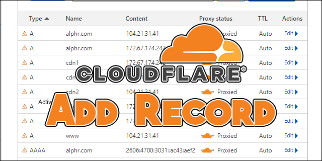 Cloudflare: How to Add TXT Record