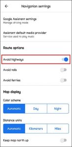 How to Avoid Highways in Google Maps
