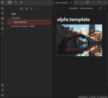 How to Make a Template in Obsidian