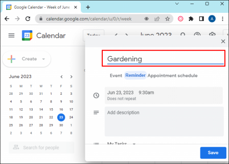 Google Calendar: How to Add a Reminder