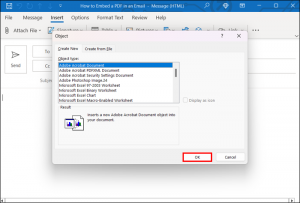How to Embed a PDF in an Email