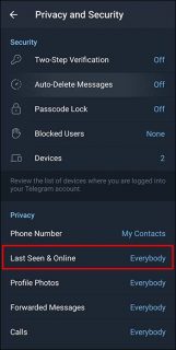 How to Hide Last Seen on Telegram