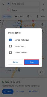 How to Avoid Highways in Google Maps