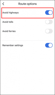 How to Avoid Highways in Google Maps