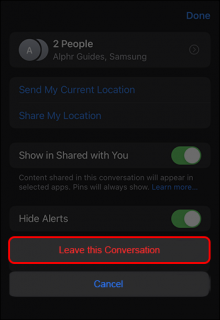 How To Leave a Conversation in iMessage