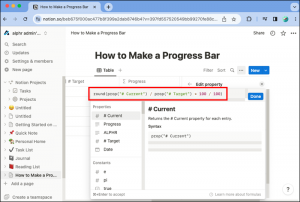 How to Make a Progress Bar in Notion