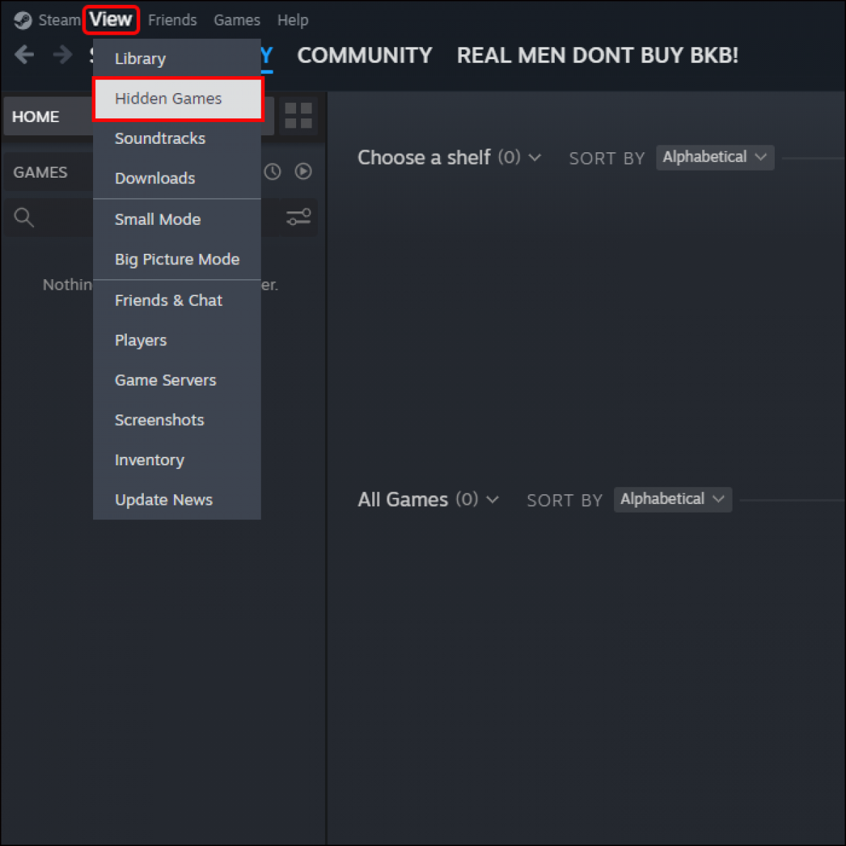 How to Hide Activity in Steam