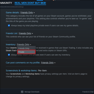 How to Make a Profile Private in Steam