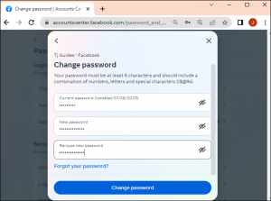 How to Change your Password in Messenger