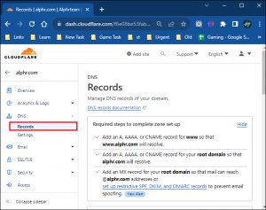 How to Add PTR Records to Cloudfare