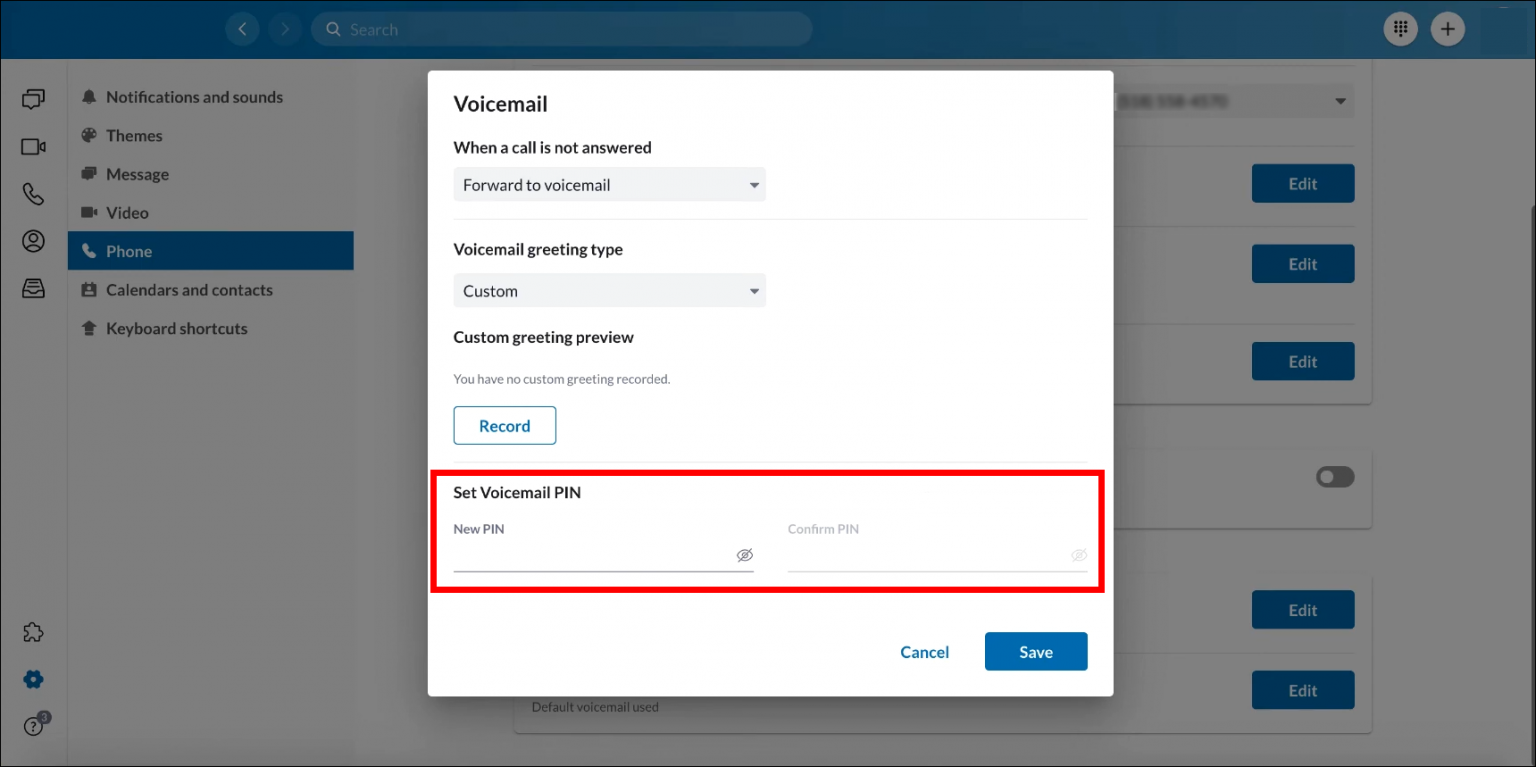 How to Change the Voicemail Pin in RingCentral