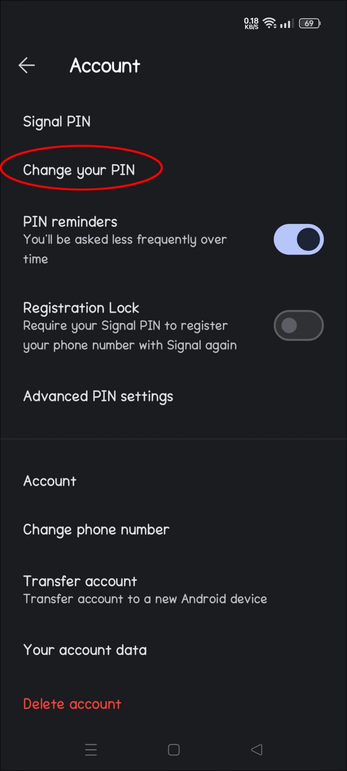 How to Change Your Signal PIN