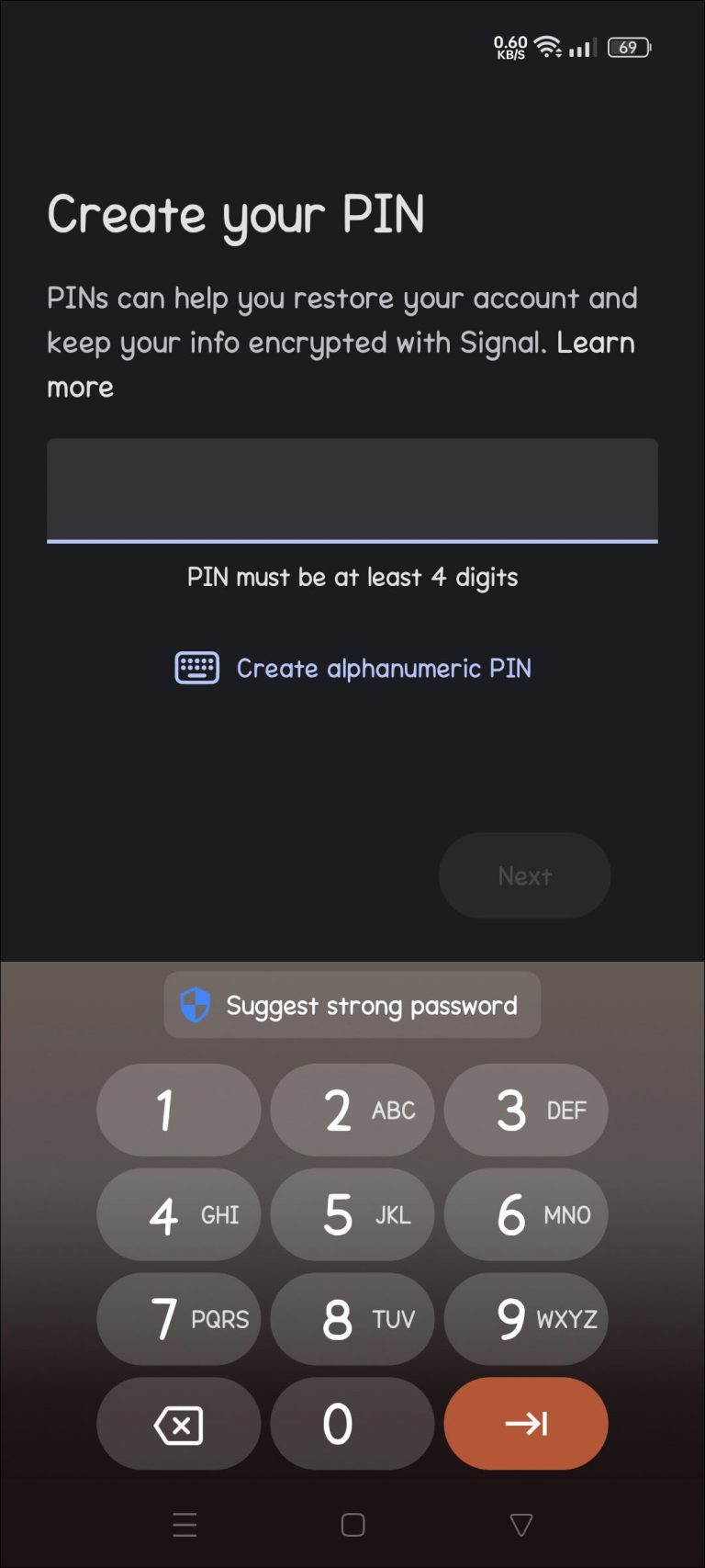 How to Change Your Signal PIN