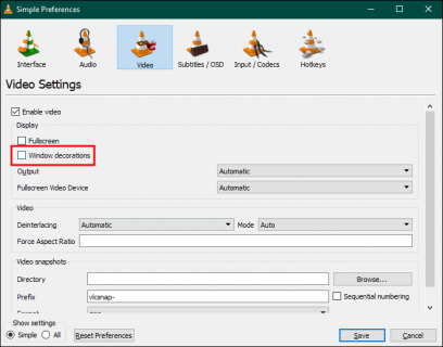 How To Hide Controls in VLC