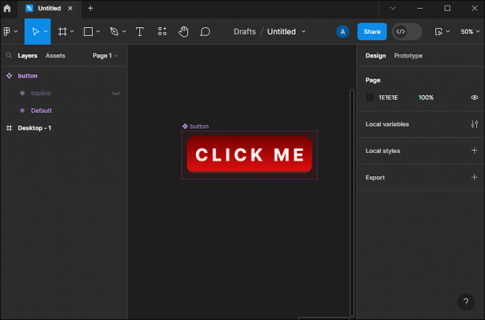 How to Make a Hover Effect in Figma