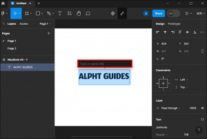 How to Add a Hyperlink in Figma
