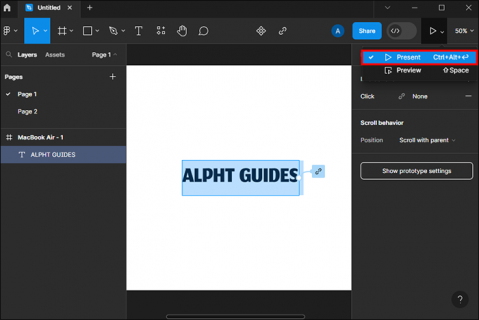 How to Add a Hyperlink in Figma