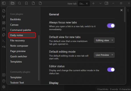 Obsidian Journal Templates