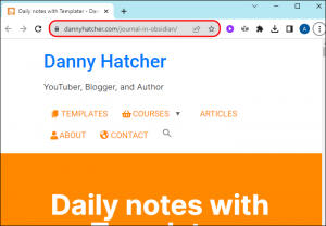 Obsidian Journal Templates