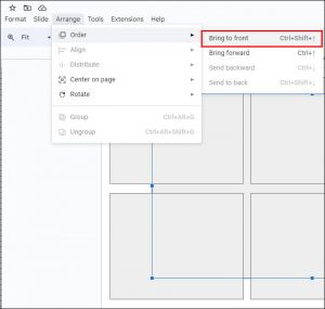 How To Select an Object Behind in Google Slides