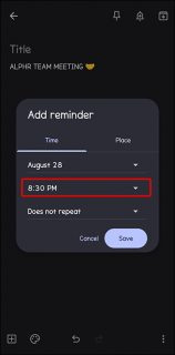 How To Integrate a Google Keep Reminder in Calendar