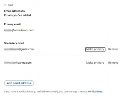 How to Change the Primary Email Address on a LinkedIn Account