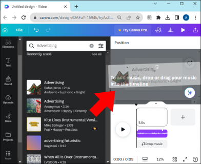 Canva: How to Add Music to Video