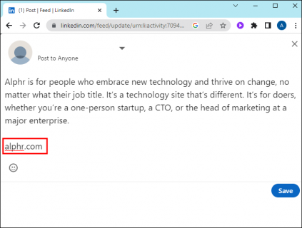 How to Add a Link in a Post in LinkedIn