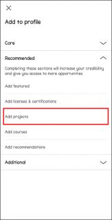 How to Add Projects to Your Profile in LinkedIn