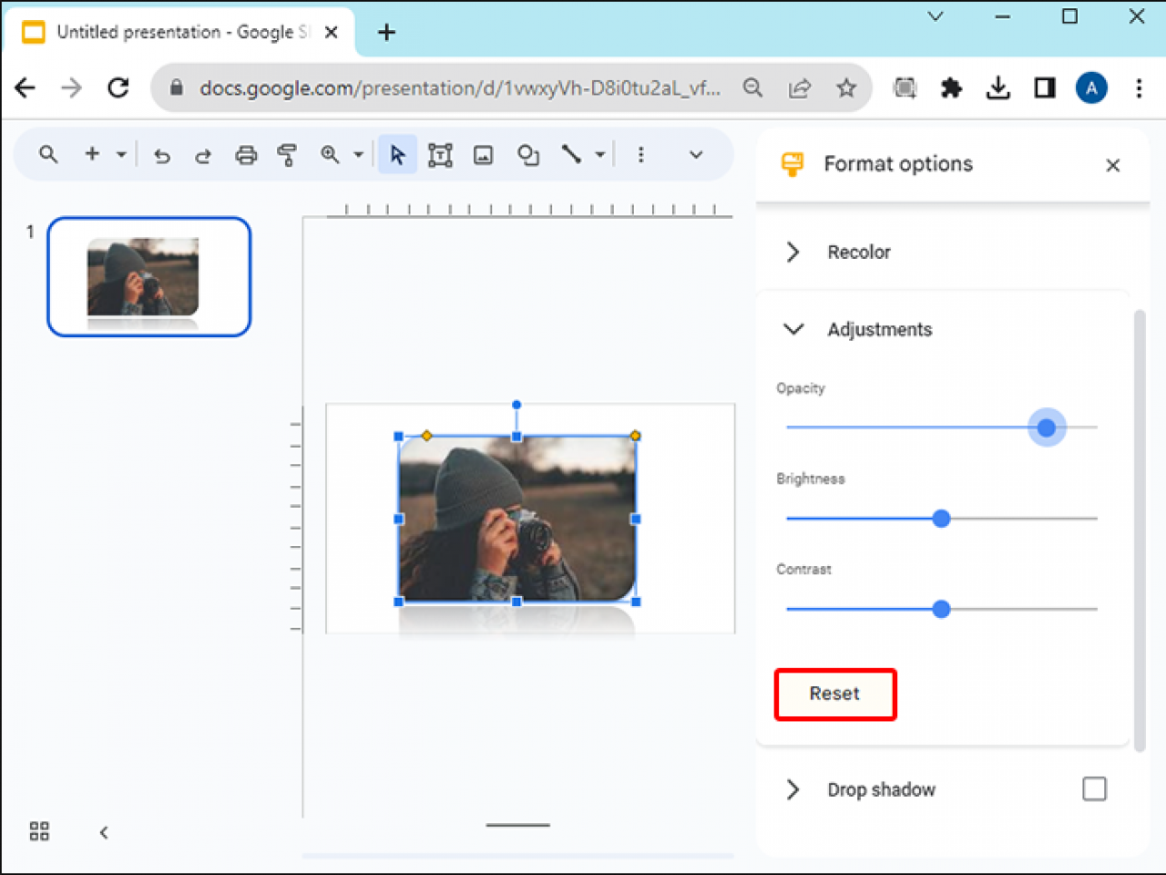 How to Change an Image's Shape in Google Slides