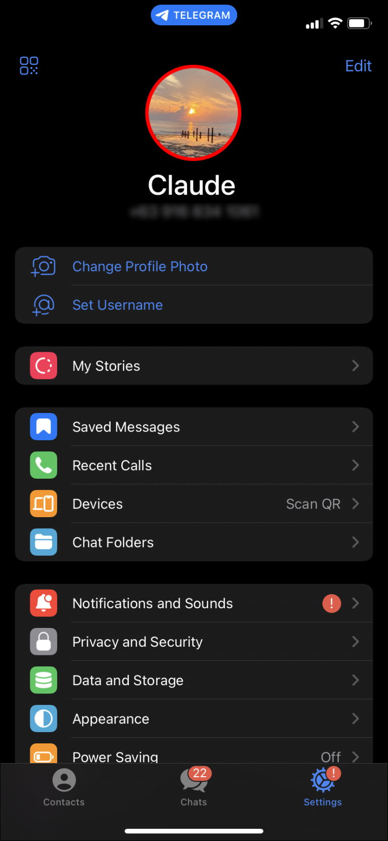 How to Delete Profile Pictures in Telegram