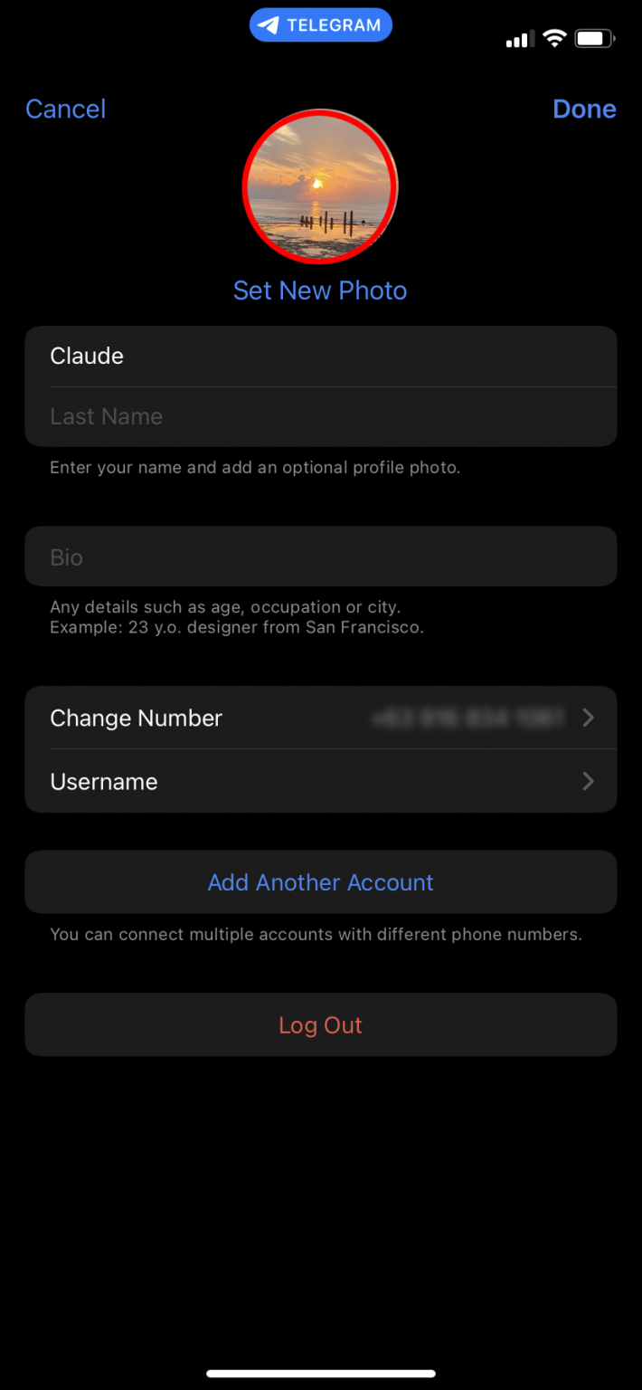 How to Delete Profile Pictures in Telegram