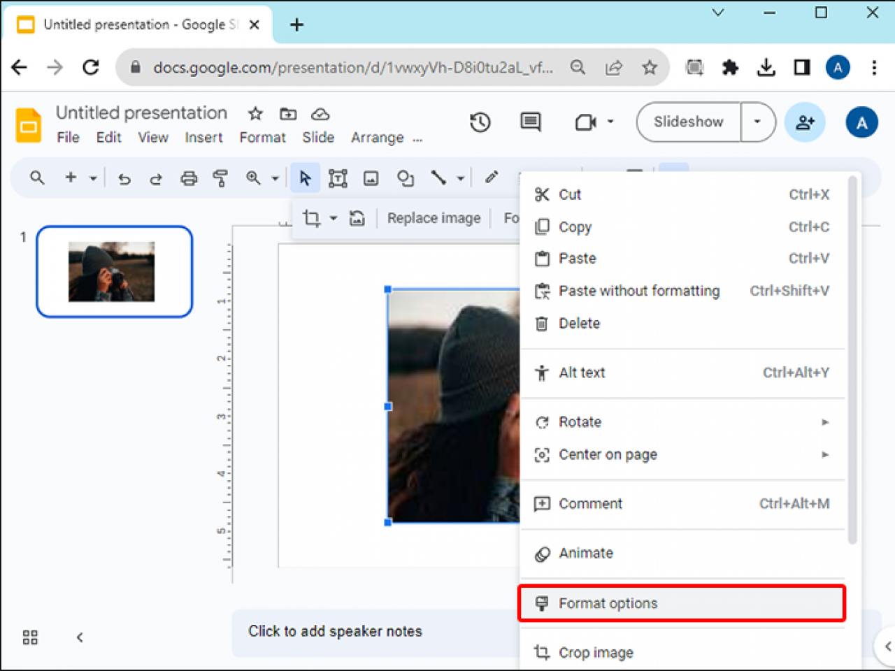 How to Change an Image's Shape in Google Slides