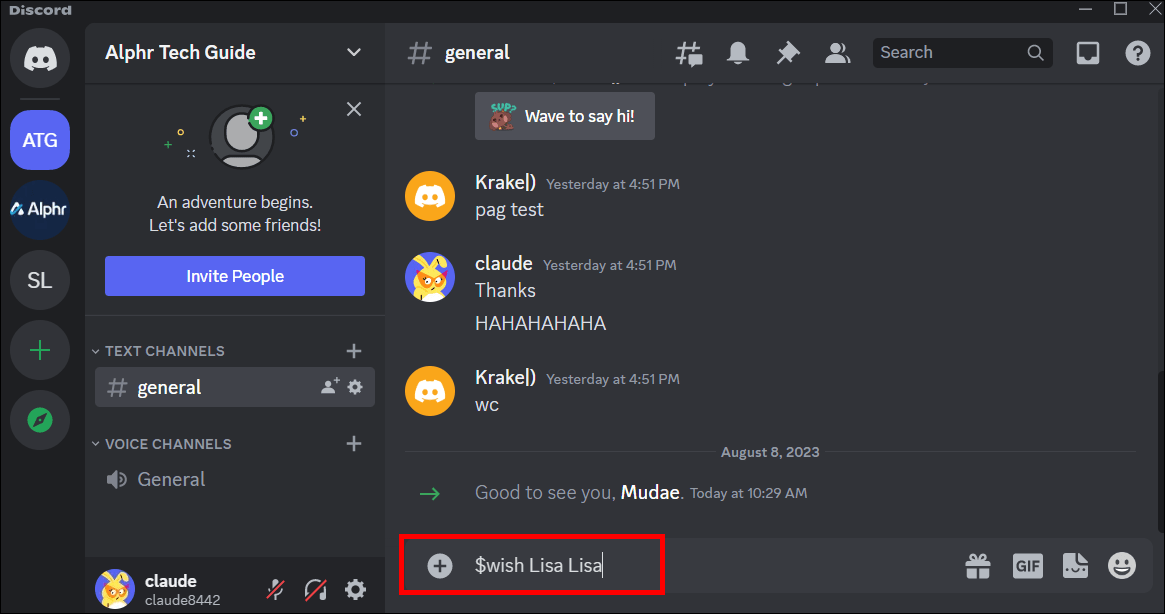 Mudae Jojo Characters