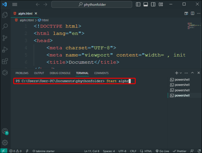 How To Run An Html File In Vs Code