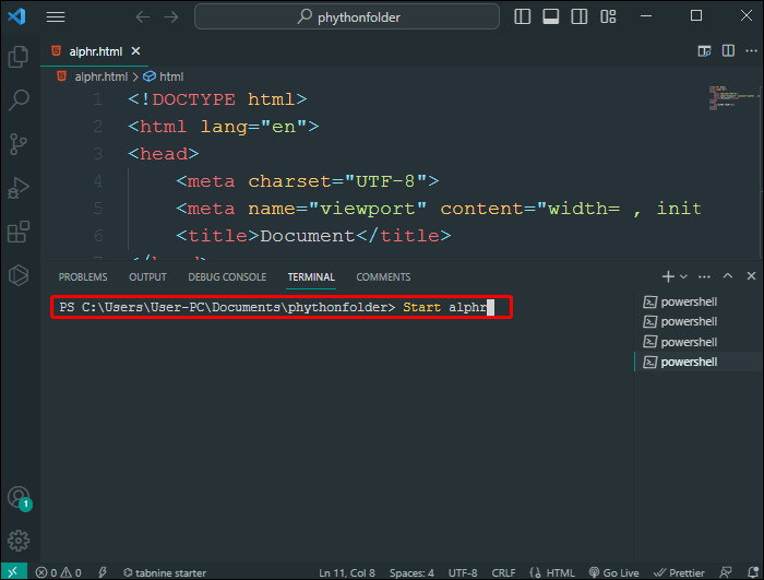 How To Run An Html File In Vs Code