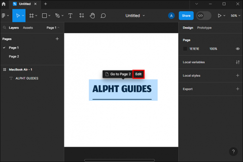 How to Add a Hyperlink in Figma