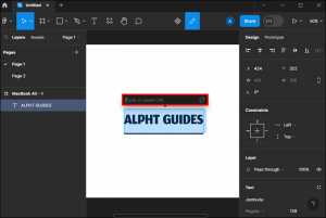 How to Add a Hyperlink in Figma